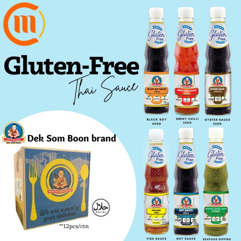 (12pcs) [Gluten Free] Soy Sauce, Oyster Sauce, Sweet Chilli, Fish Sauce ...