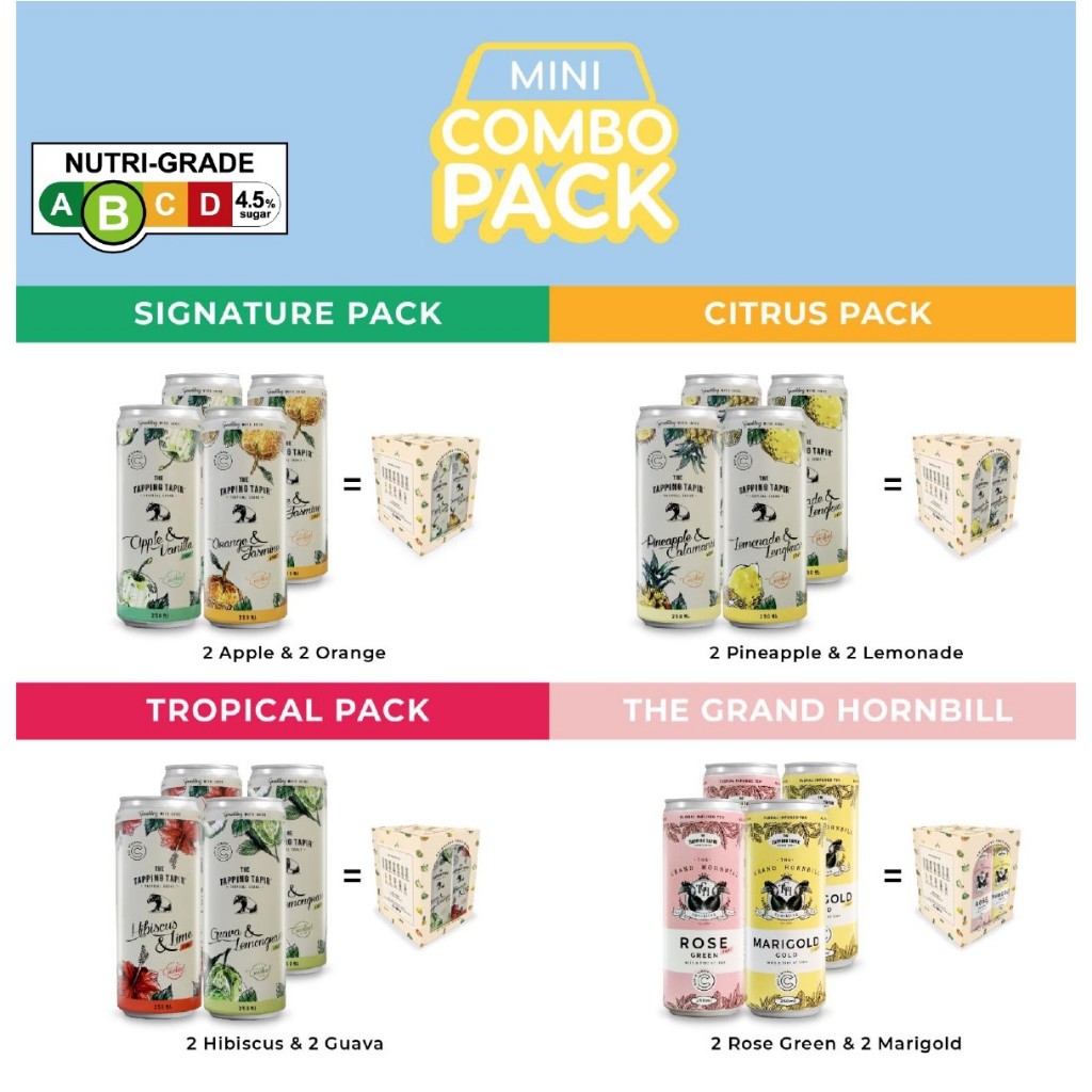 The Tapping Tapir Light Carbonated Soda Fruit Juice Drink Less Sugar ...