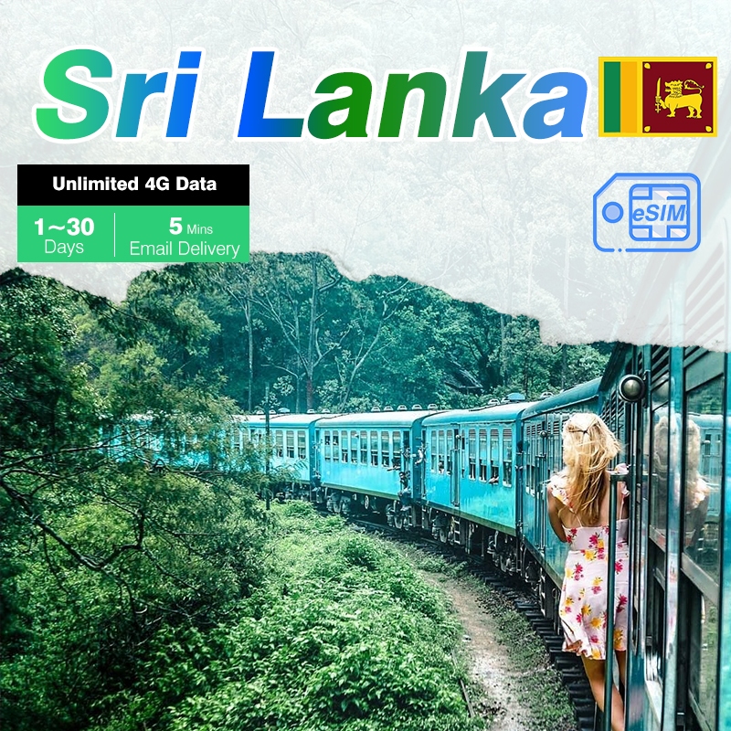 Sri Lanka esim card Unlimited 4G Date 1-30days Daily 500MB/1GB Total ...