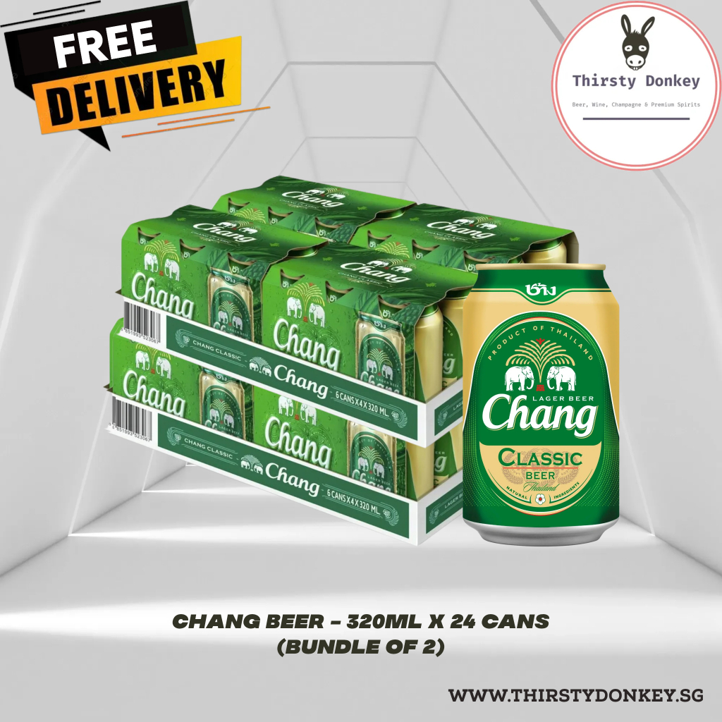 Chang Beer - 320ml x 24 cans (Bundle of 2) (Expiry: 03/2025) | Shopee ...
