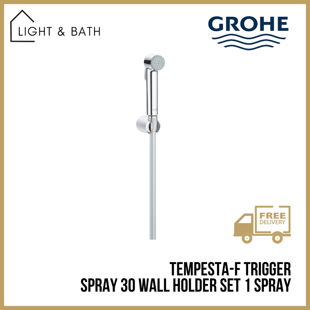 GROHE Tempesta-F Trigger Spray 30 Wall Holder Set 1 Spray, Available in ...