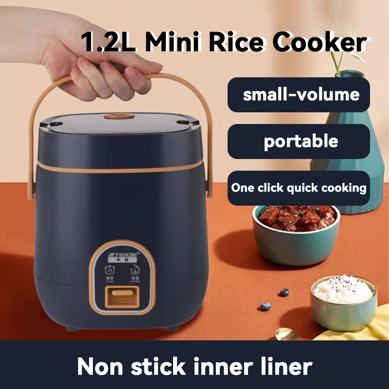 [2025 New] PESKOE 1.2L Mini Electric Rice Cooker Food Grade Automatic ...