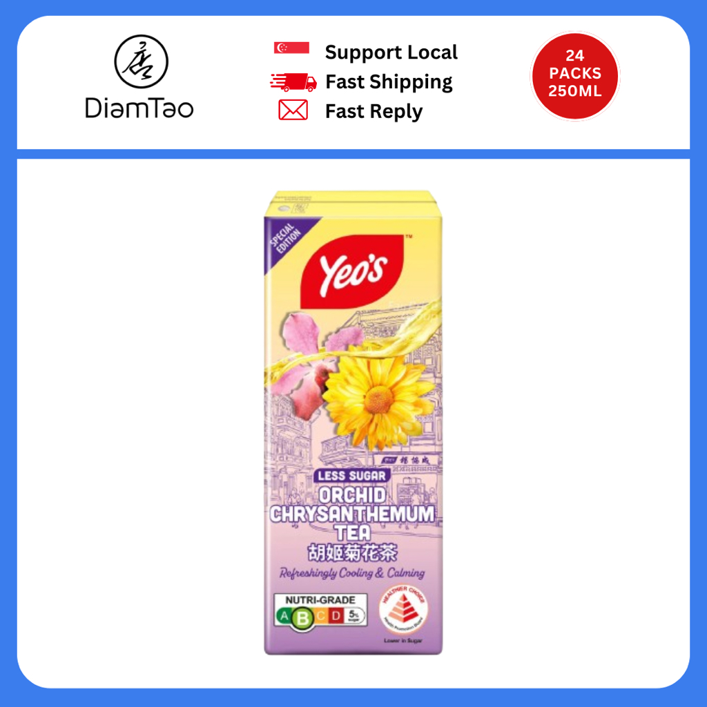 Yeo’s Orchid Chrysanthemum Tea 250ml x 24 Packets | Shopee Singapore