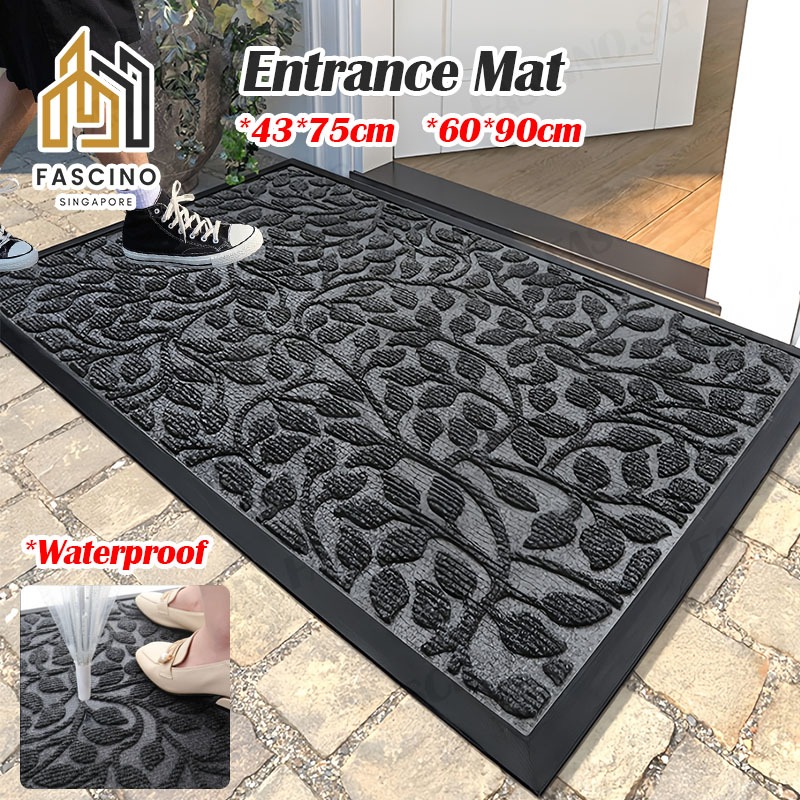 【SG】Entrance Mat Door Mat Large Waterproof Outdoor Mat Heavy Duty ...