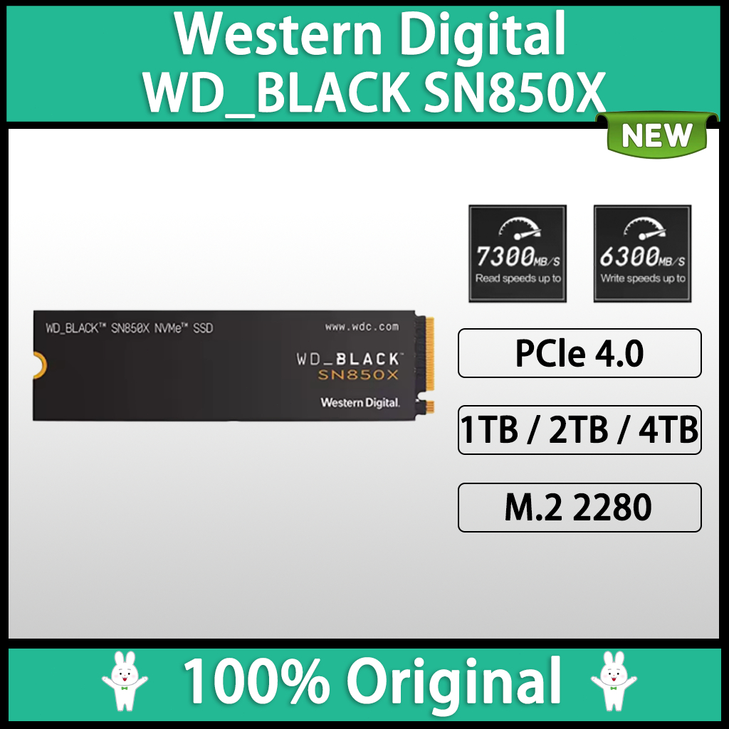 Western Digital WD SN850X WD_BLACK SN850X 1TB 2TB 4TB SSD M.2 2280 NVMe PCIe Gen 4.0x4 SSD ...