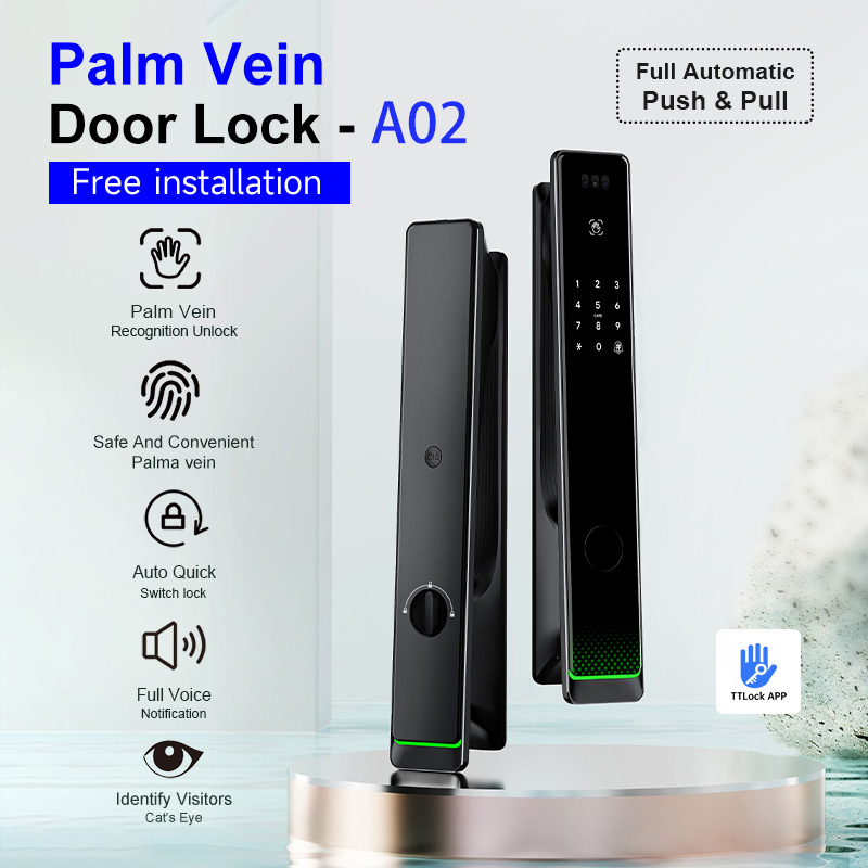 MEGA Smart WiFi Door Lock, Fingerprint and Bluetooth Electronic Keypad ...