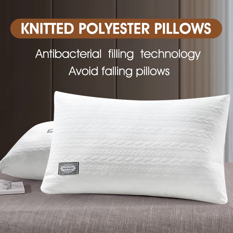 HXR Knitted Pillow Hotel Standard Pillow Core Household Soft Neck ...