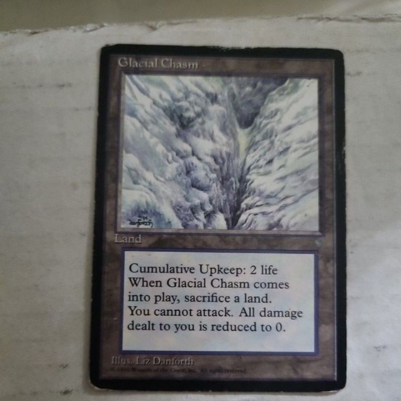 MTG Ice Age - Glacial Chasm (Moderately Played) | Shopee Singapore