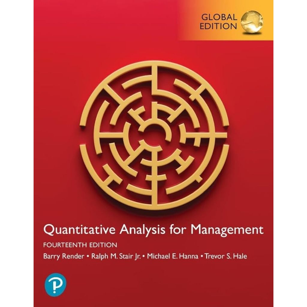 Quantitative Analysis for Management, 14th Edition by Barry Render 9781292459080 | Shopee Singapore