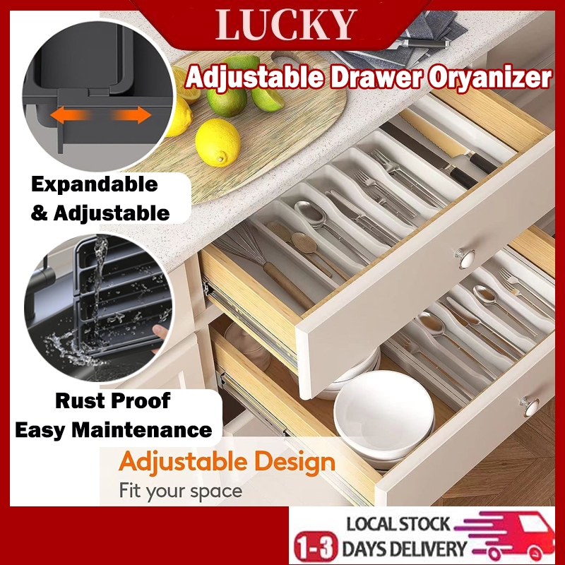 【SG Seller 🚚】Utensils Drawer Organizer / Kitchen drawer organizer ...
