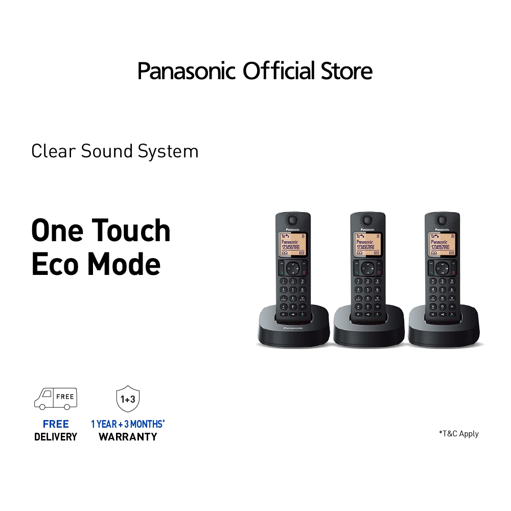 Panasonic KX-TGC313CXB Digital Cordless Dect Telephone - Handsfree ...