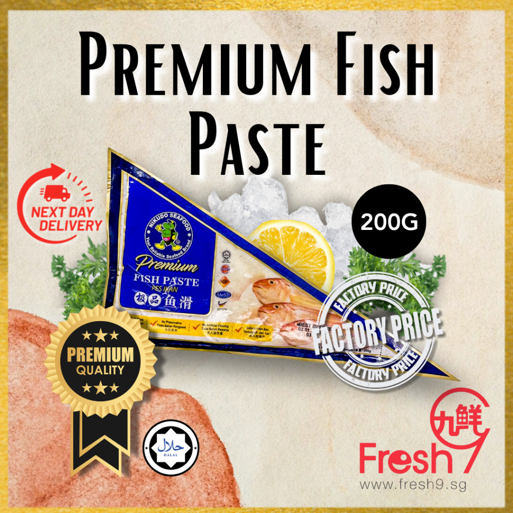 [Fresh9] Premium Fish Paste (200g/pkt) Seafood Malaysia | 鱼滑 | Shopee ...