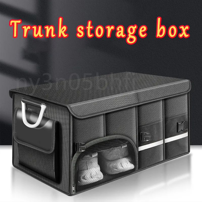 Car trunk folding multifunctional car storage box, trunk, car storage ...