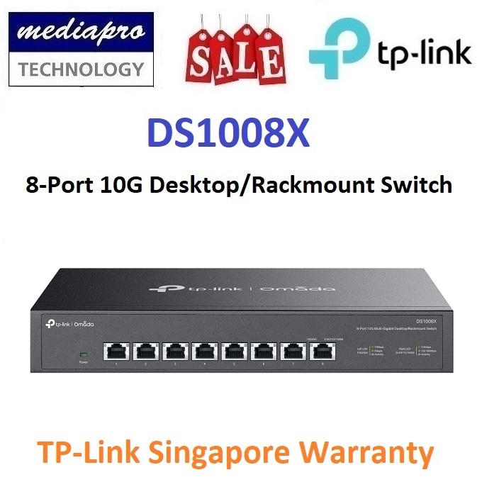 TP-Link DS1008X Omada 8-port 10G 10Gbps Network Switch ( Mulit-Gigi 10G ...