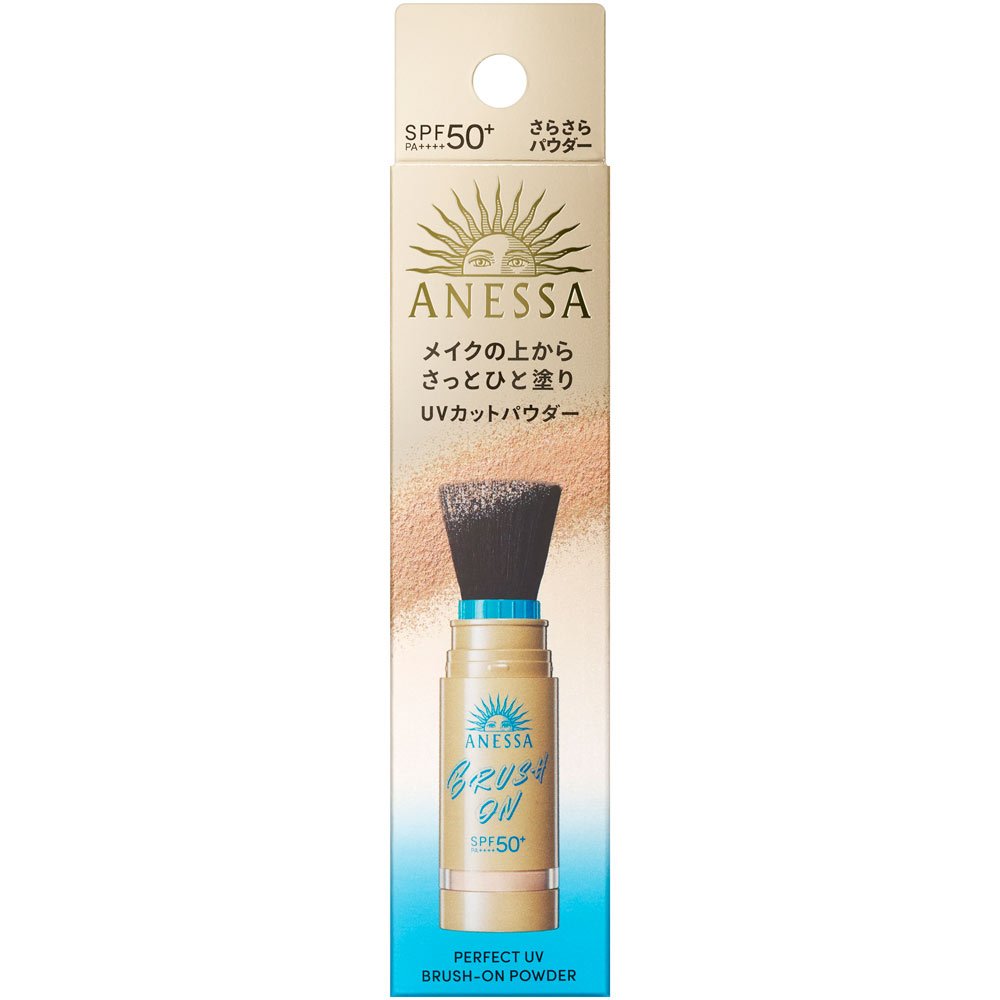 Perfect UV Brush-on Powder Anessa Sunscreen with Integrated Brush Easy ...
