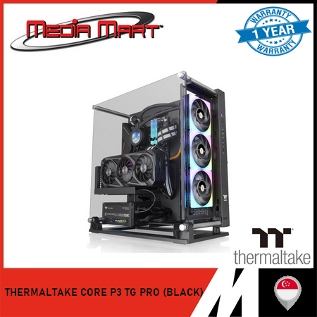 THERMALTAKE CORE P3 TG PRO E-ATX MID-TOWER CASE (BLACK) | Shopee Singapore