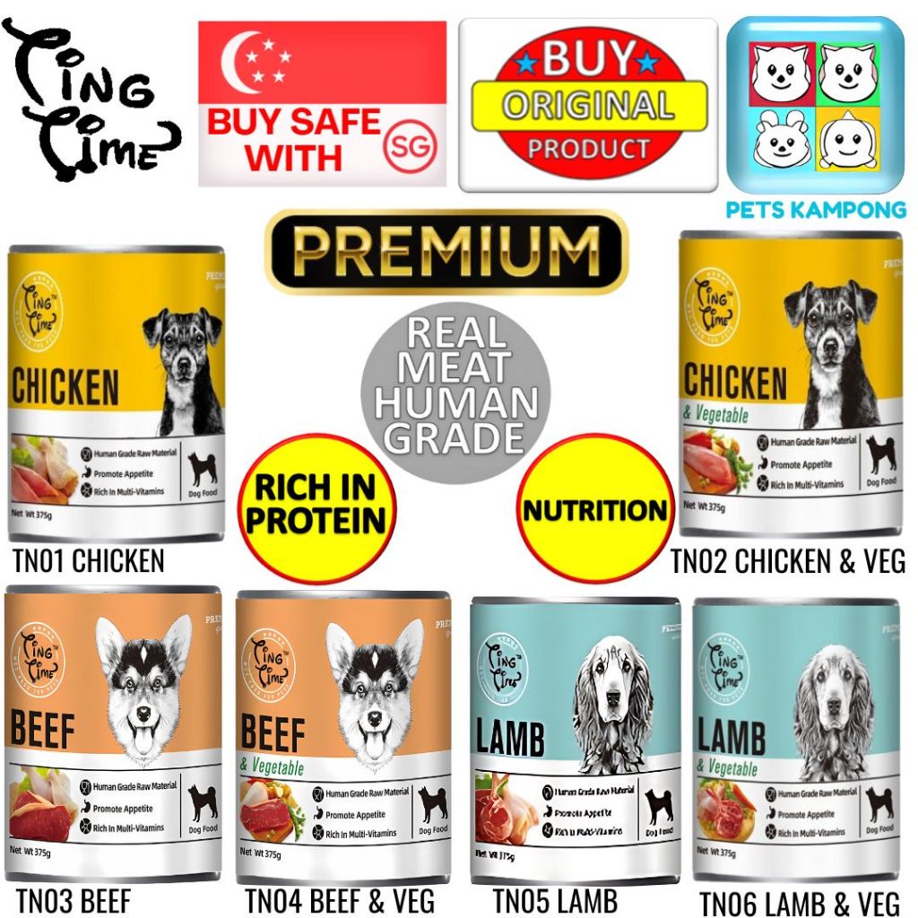 Ting Time Premium Dog Canned Food 375g | Shopee Singapore