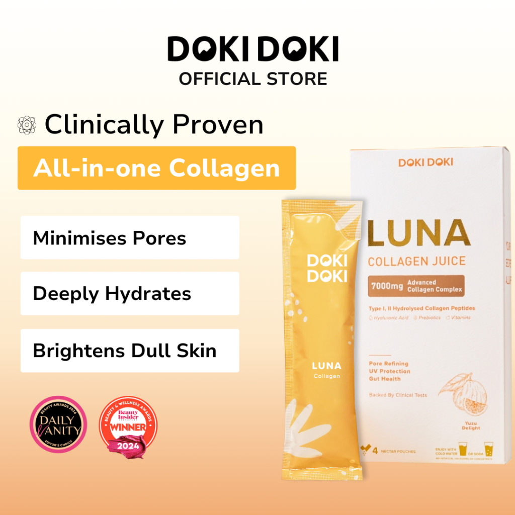[1 Box/2 Boxes] Luna Collagen – 5-in-1 | 7000mg ACC™ to Minimise Pores ...