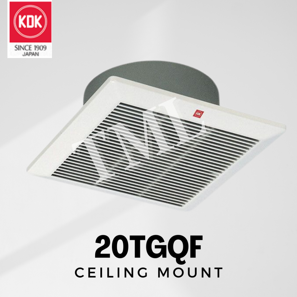 KDK 20CQT1 20TGQF Exhaust Fan Ceiling Mount Ventilating Ventilation Fan ...