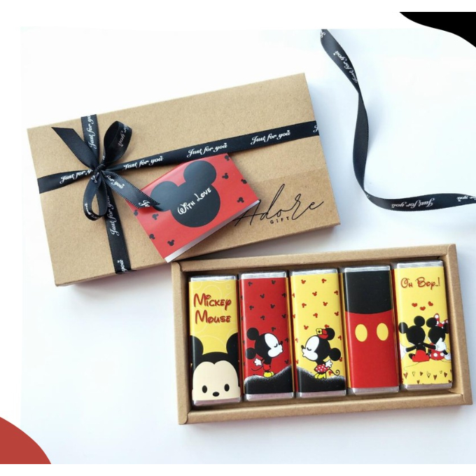 [SG] Mickey Mouse | Winnie the Pooh chocolate gift with personalized ...