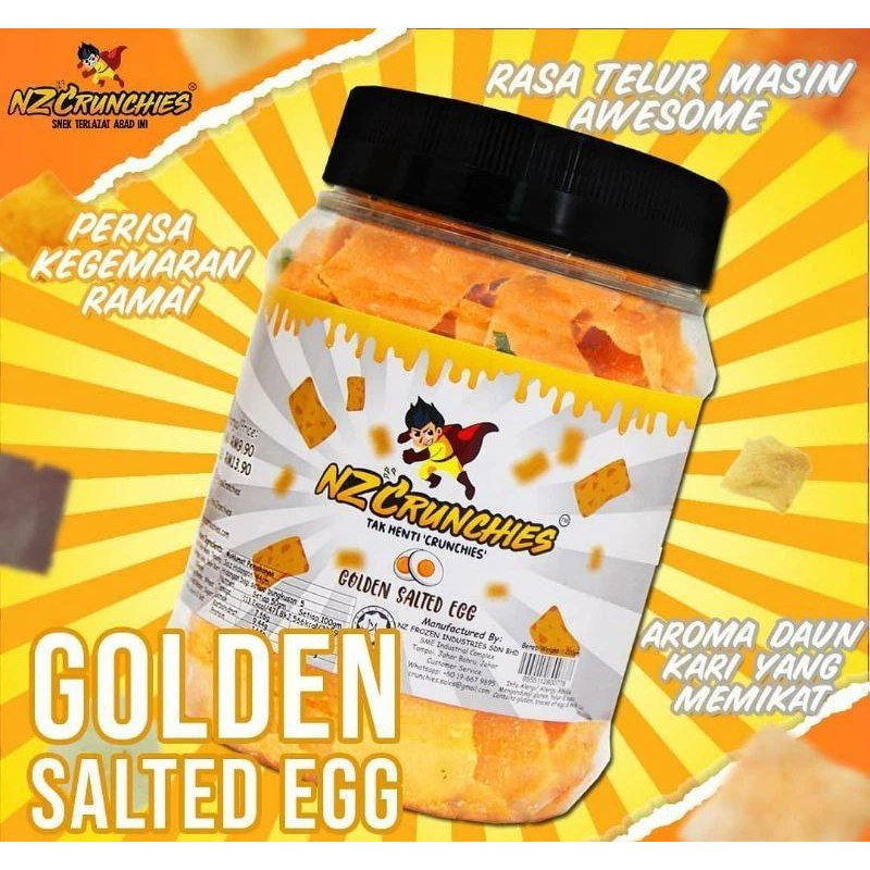 NZ Crunchies Snacks Popiah Cracker (Golden Salted Egg/Cheese Primo ...