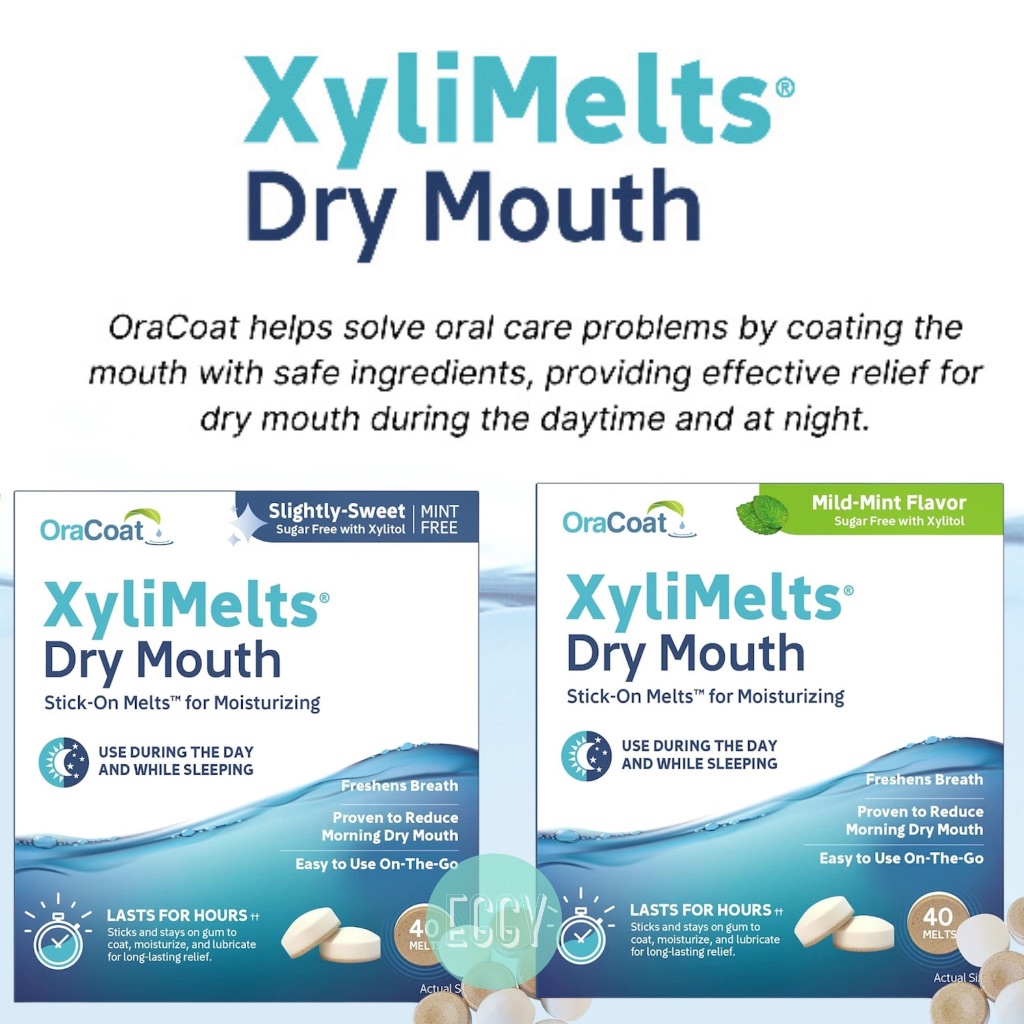 OraCoat XyliMelts Dry Mouth Stick-On Melts, Fast Relief from Dry Mouth ...