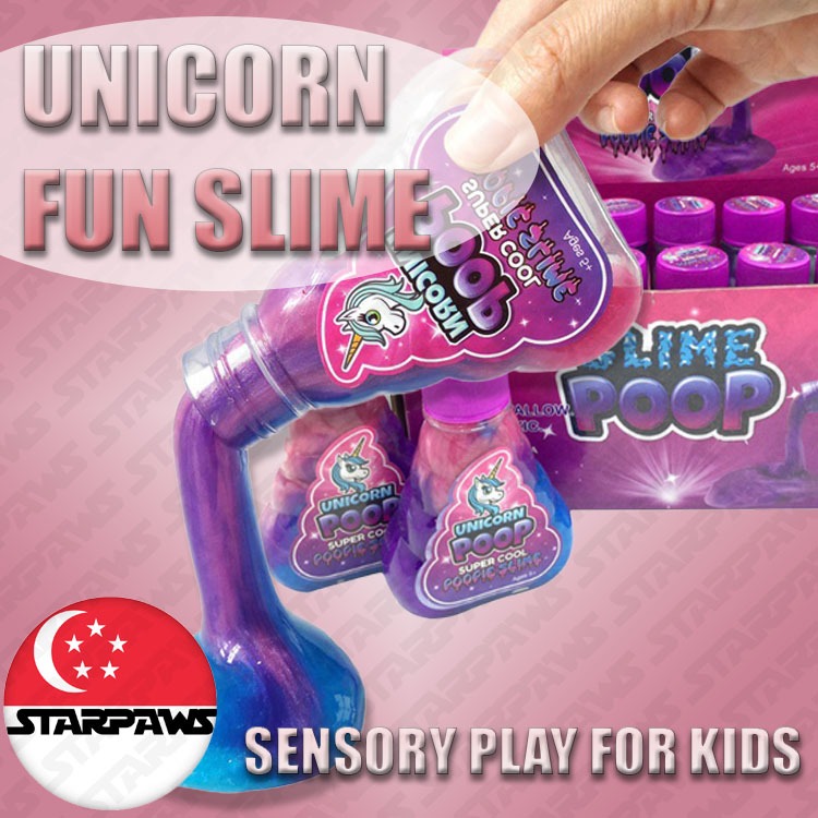 Super Colorful Water Slime Unicorn Poop Slime || Galaxy Glitter Borax ...