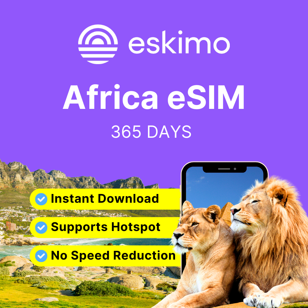 Eskimo eSIM Africa Data Plan (3GB and 1GB) | Shopee Singapore