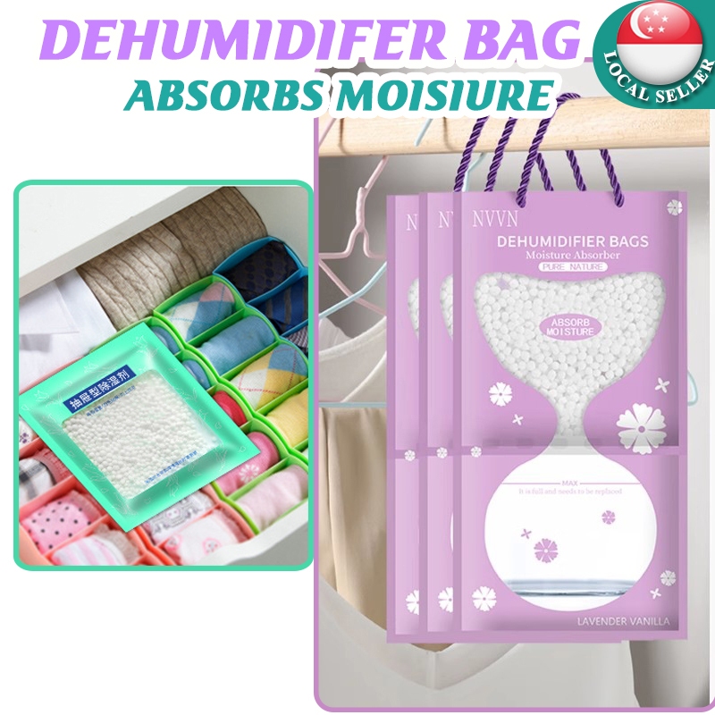 🇸🇬【SG stock】Dehumidifier Hanging Closet Bag Drawer Pack Moisture ...