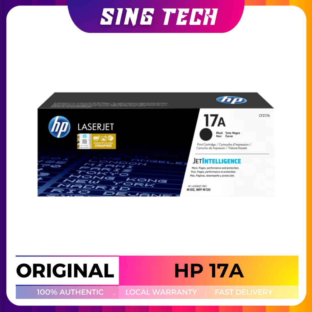 [ORIGINAL] HP 17A Black Toner Cartridge CF217A | Shopee Singapore