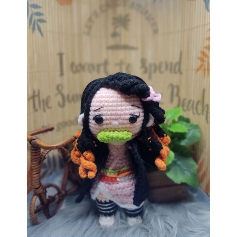 Crochet Nezuko Doll (Demon Slayer - Kitmesu no Yaiba) | Shopee Singapore