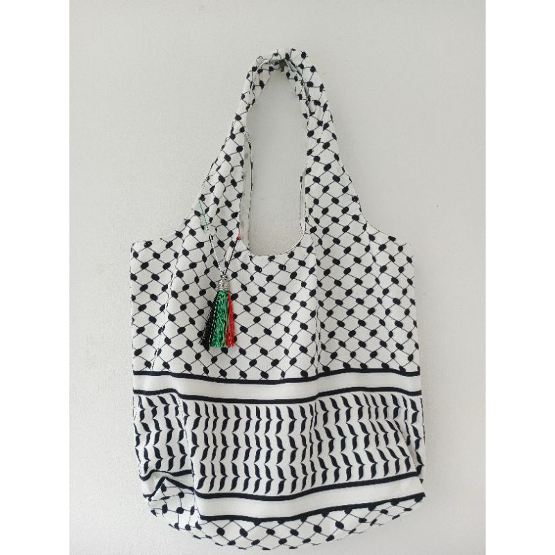 SG SELLER 🇸🇬 Palestine 🇵🇸 🍉Kafeeya Tote Bag Kufiya Gaza Watermelon ...