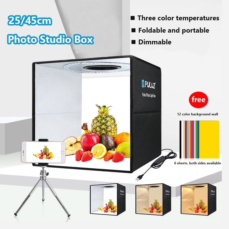 Ayuqi--25/40cm Foldable Photo Studio Box Portable Photography Light Box ...