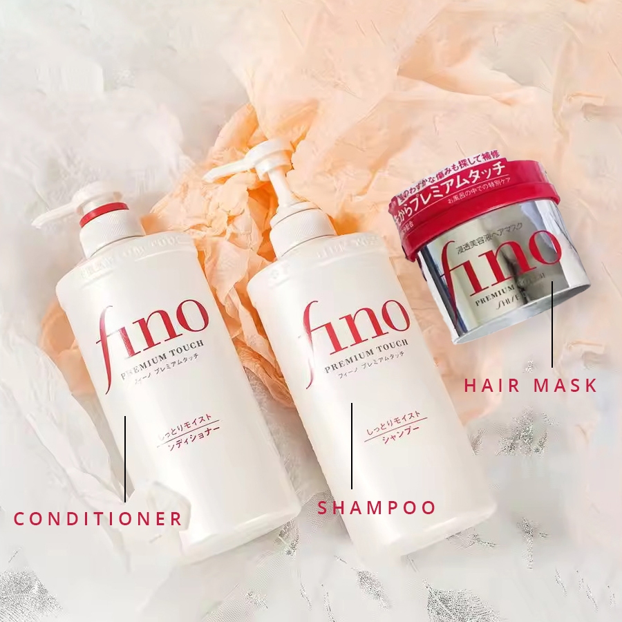 Fino Shampoo Conditioner Hair Mask | Smooth Silky Hair | Dry Damaged ...