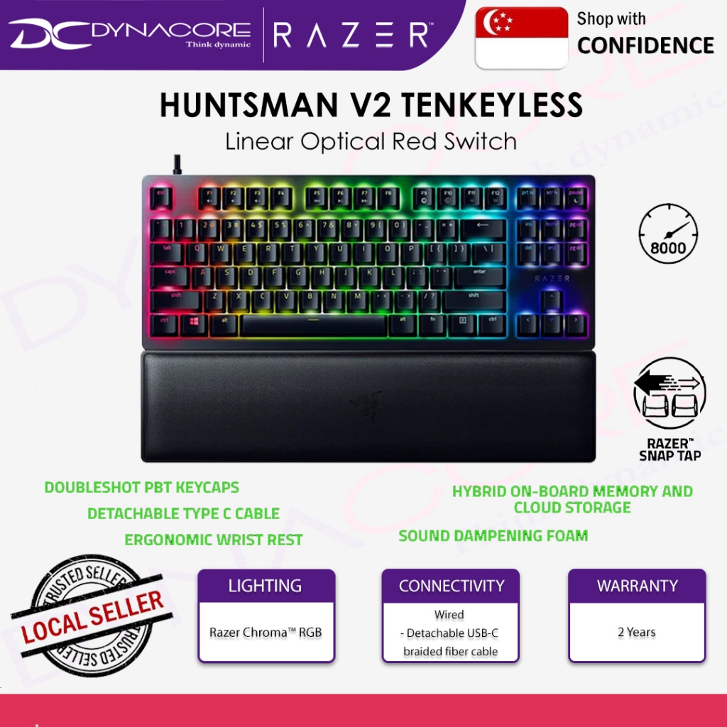 DYNACORE - Razer Huntsman V2 Tenkeyless Linear Optical Red Switch ...