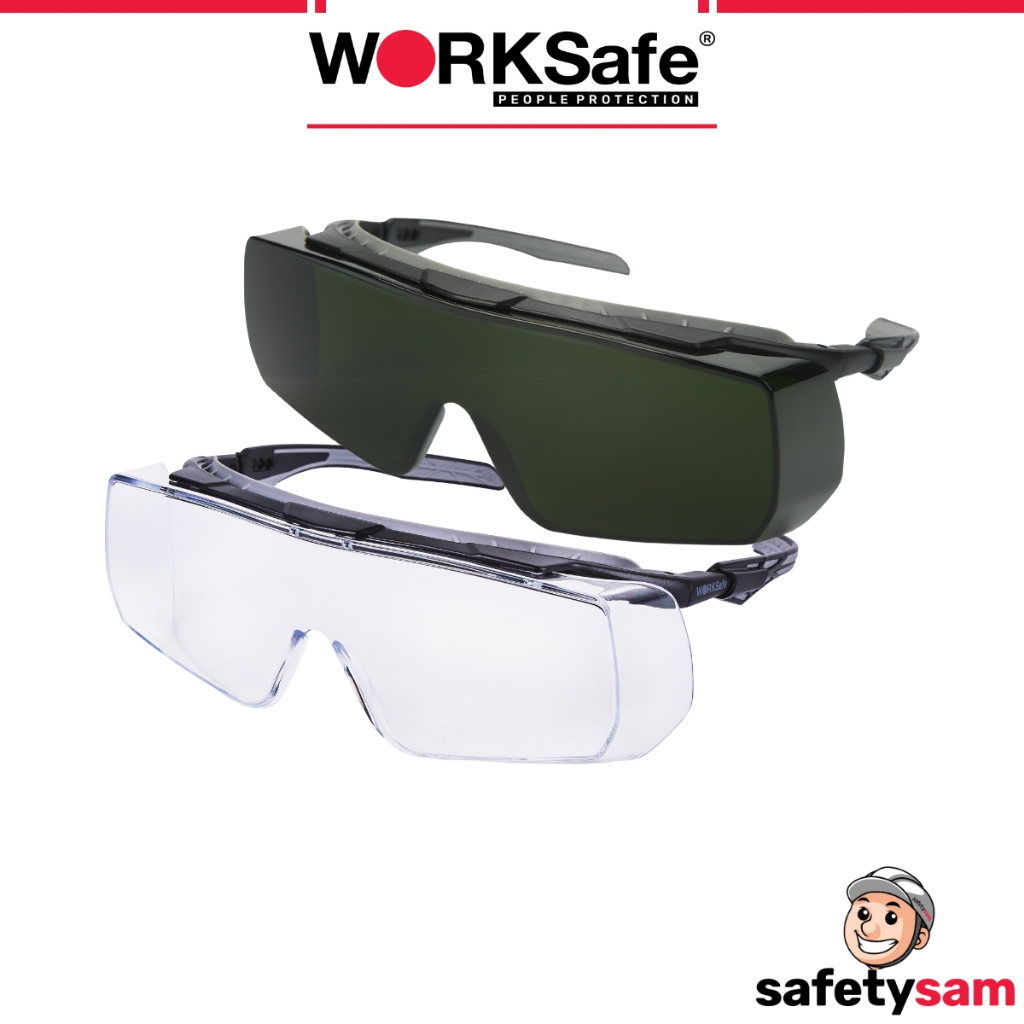 WORKSafe Razor E3067 Soft Temple Safety Glasses, EN166 Plano Eyewear ...