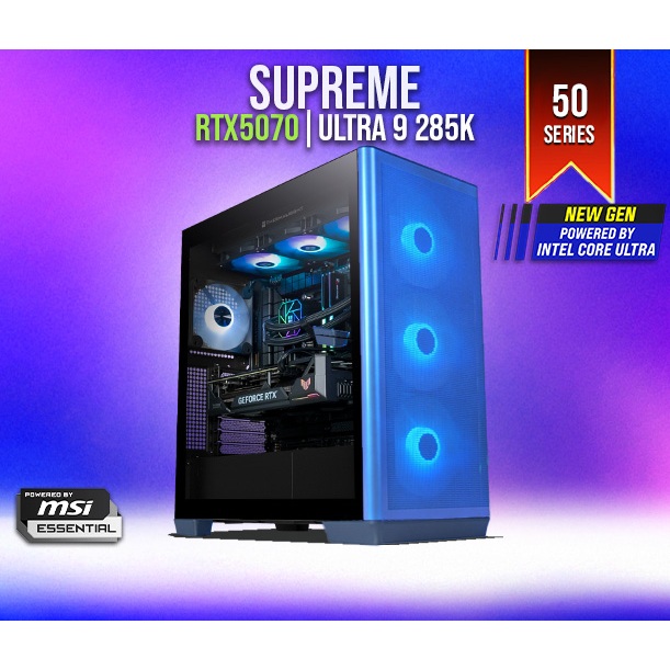 INVADER SUPREME S02 | RTX 5070 | ULTRA CORE 9 285K GAMING DESKTOP ...