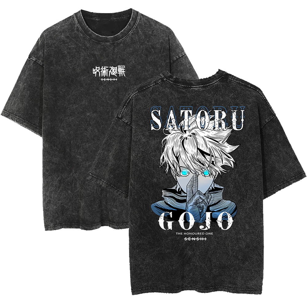 [SENSHI] ANIME JUJUTSU KAISEN JJK VINTAGE | OVERSIZED | HEAVYWEIGHT ...