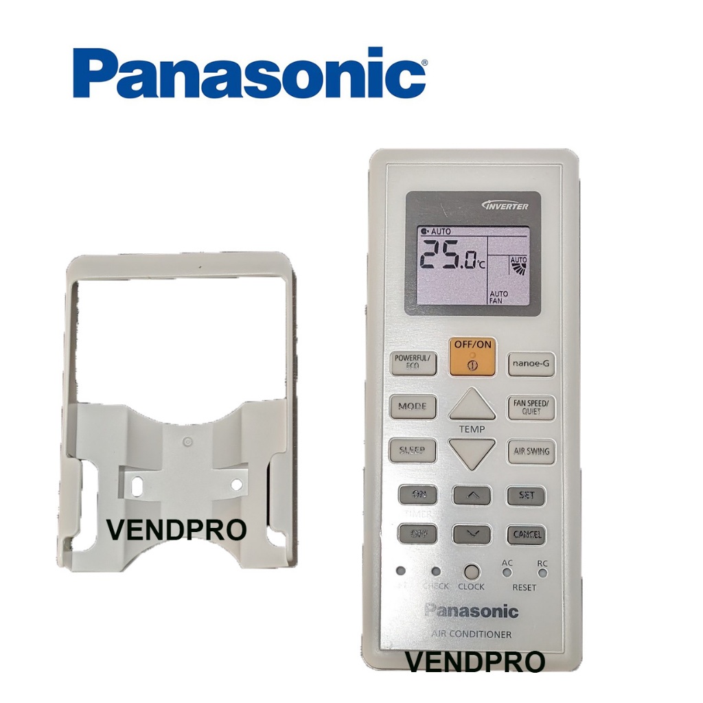 Original Panasonic Air Conditioner Remote Control Replacement | Shopee ...