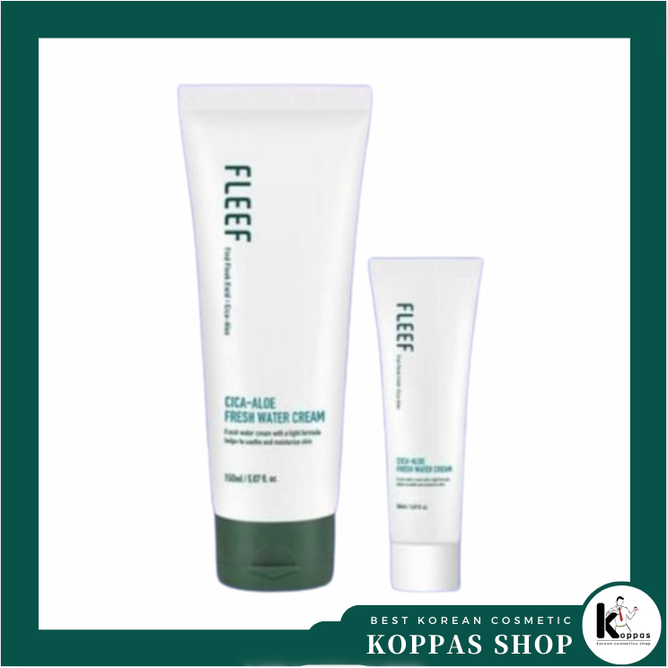 FLEEF Cica Aloe Fresh Water Cream 150mL Special Set (+50mL) | Shopee ...