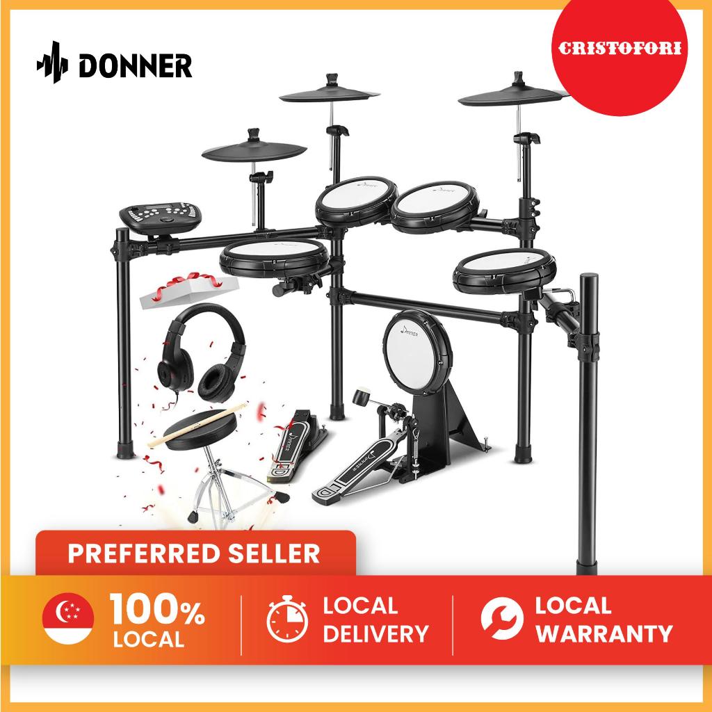 DONNER DED-400 Electronic Drum Set (Donner DED400)(Donner DED 400 ...