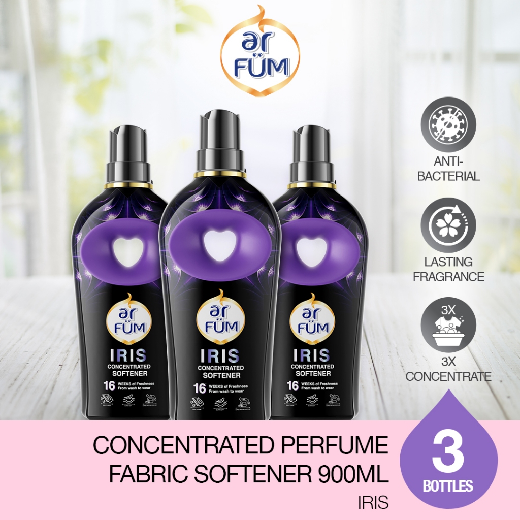ar FÜM Concentrated Fabric Softener 900ml x 3 Bottles | Shopee Singapore
