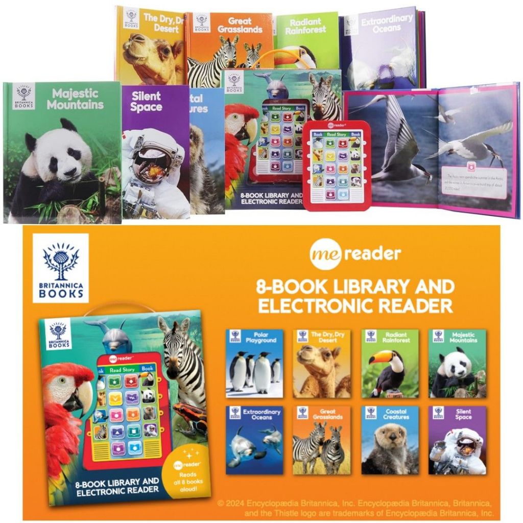 Encyclopedia Britannica Kids Me Reader Electronic Reader and 8 Sound ...