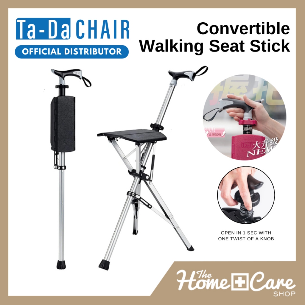 Ta-Da Chair 1 Walking Stick Seat | Ta Da Chair | Walking Cane | Shopee ...