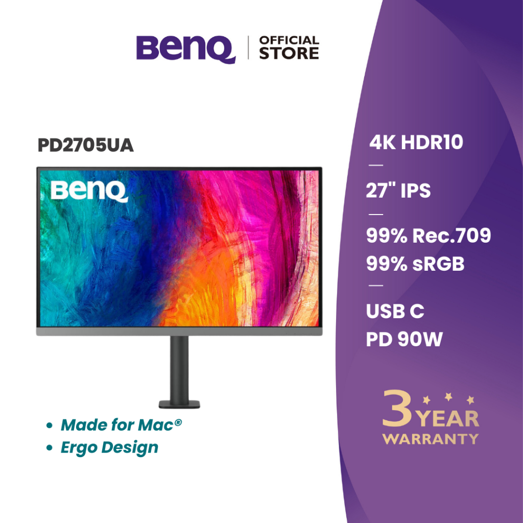 BenQ PD2705UA PD3205UA | Mac-Ready Designer Monitor | 27 32 inch | IPS ...