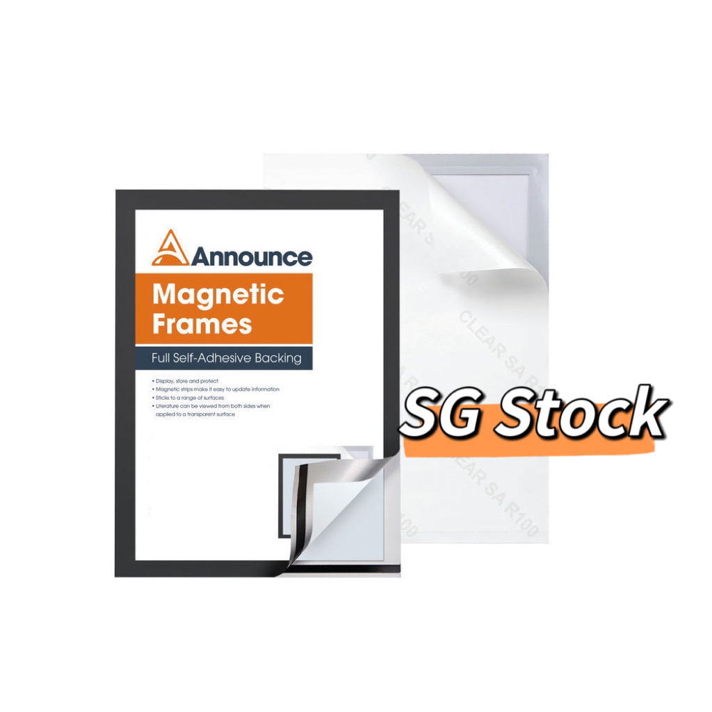 SG Stock Magnetic Sign Holder Photo Award Frame Poster Display for ...