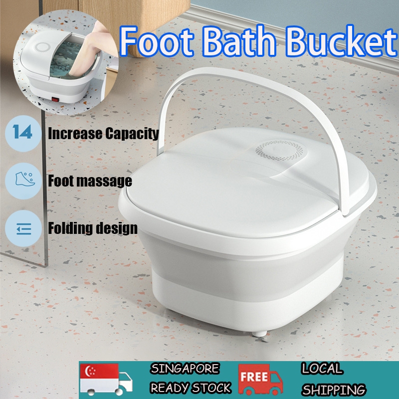 [SG]Foldable Foot Bath Bucket Full-automatic Heating Massage Constant ...