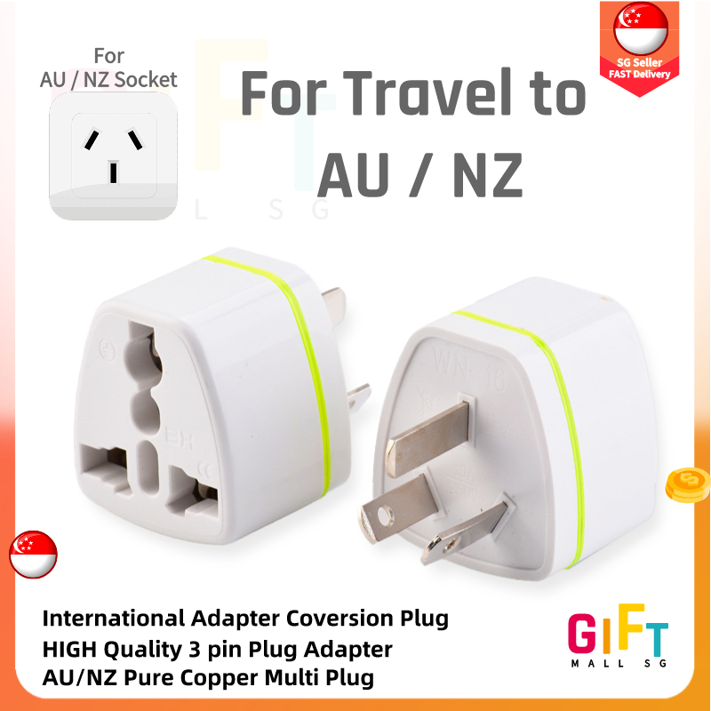 🏅Australia New Zealand China Travel Adapter FBS 3pins Plug Universal To ...