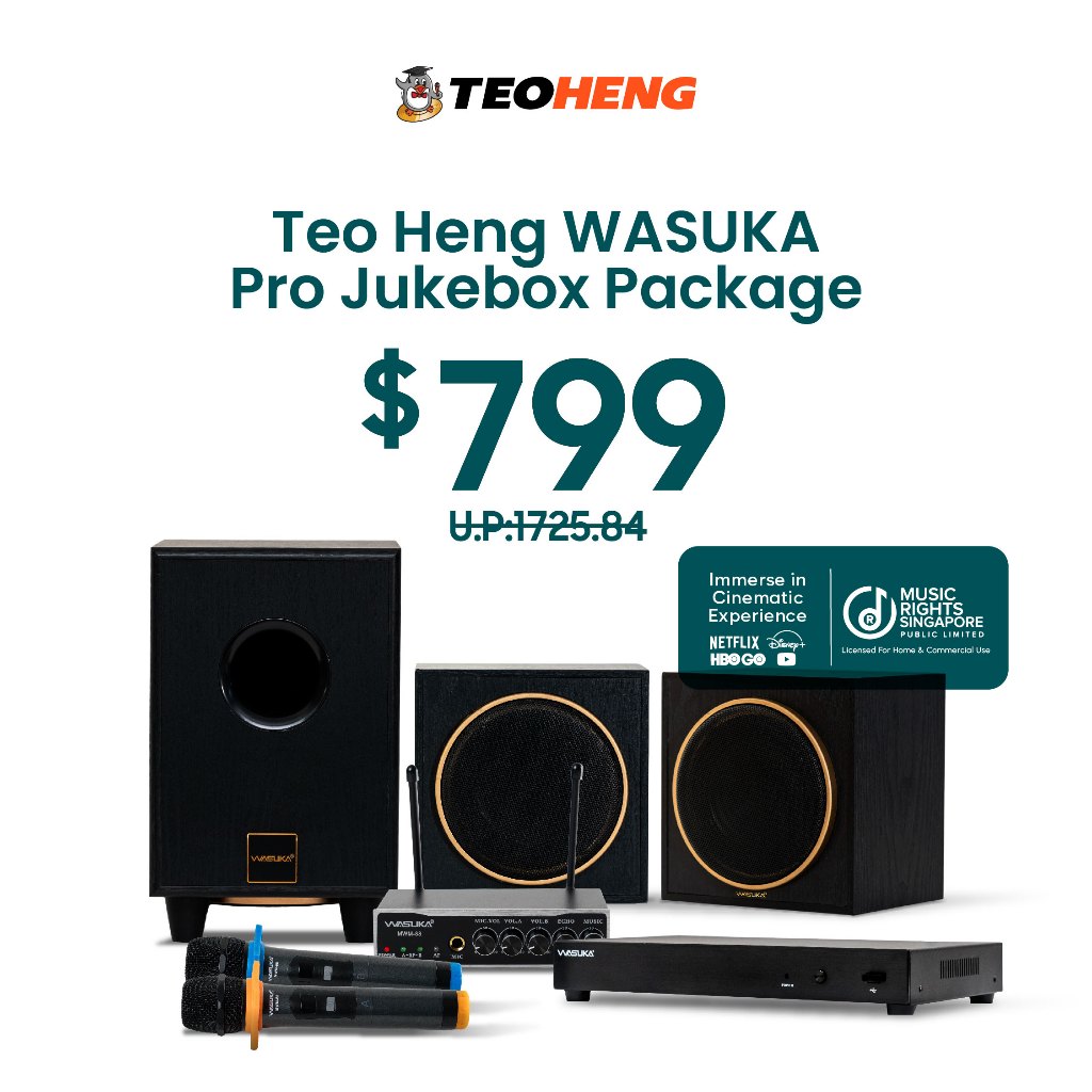 [SG] Teo Heng WASUKA Pro Jukebox Home Karaoke Package | Shopee Singapore