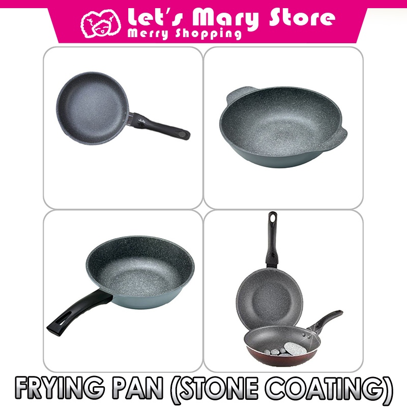 Frying Pan (Stone Coating) ★ Korea Authentic / Non-Stick Cookware ...